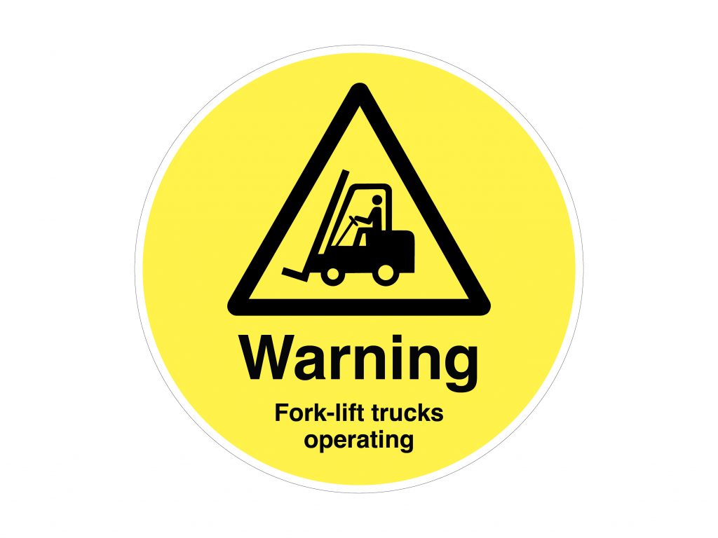 Forklifts Operating Floor Sticker - Imprint Norwich