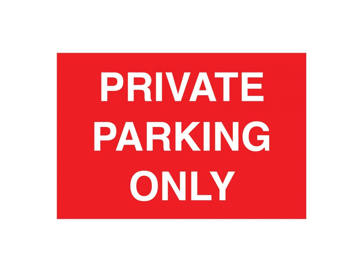 Private Parking Only Sign - Imprint Norwich