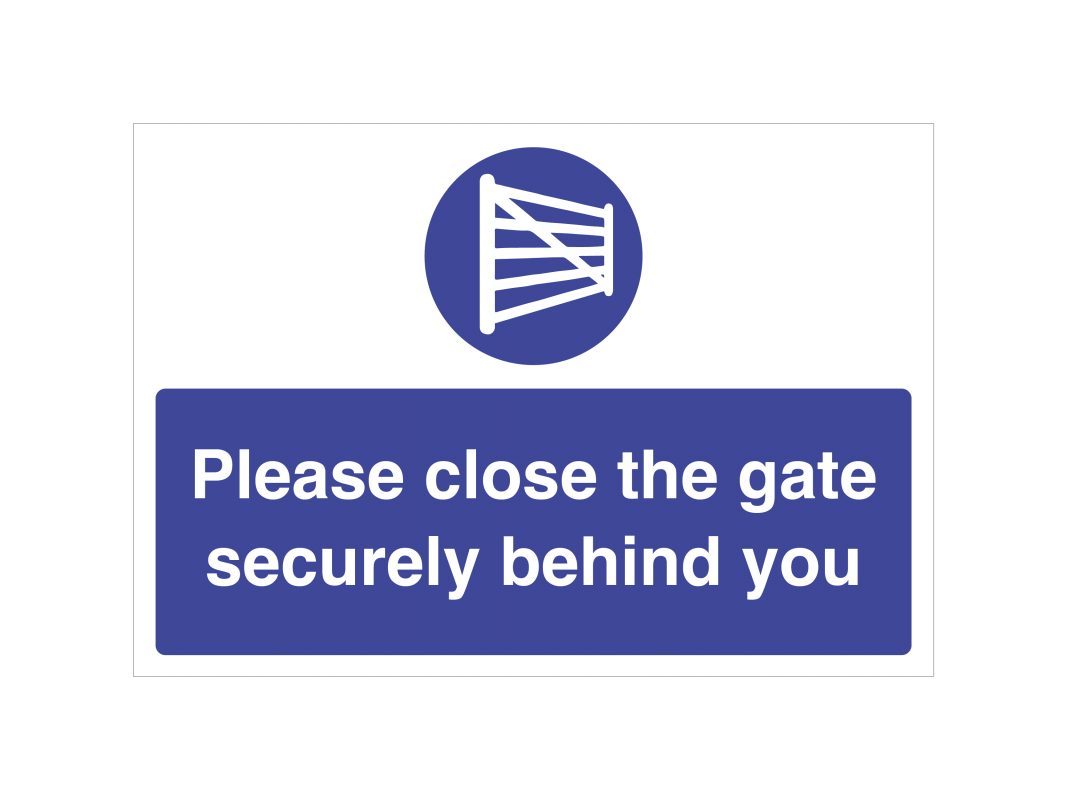 Close The Gate Sign | Imprint Signs & Graphics