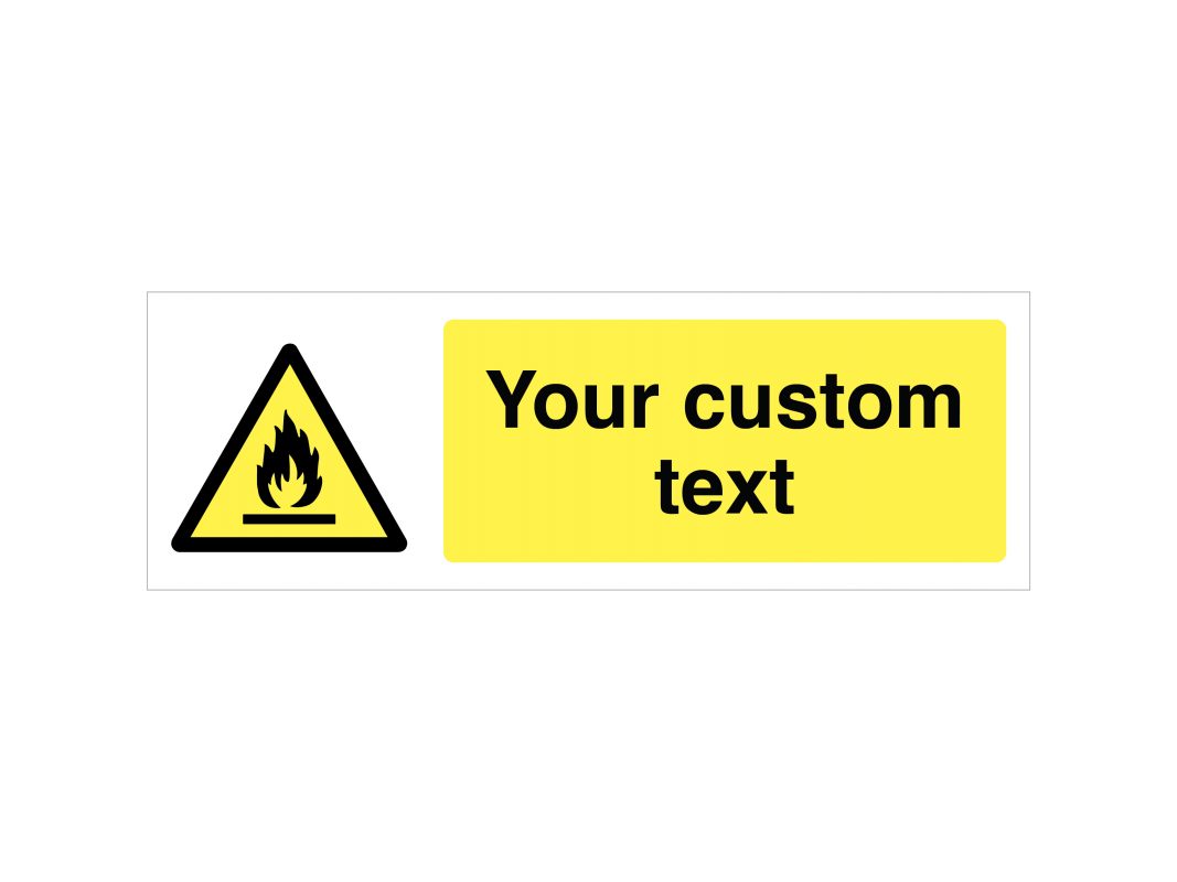 Custom Chemical Danger (Flammable) Sign | Imprint Signs & Graphics