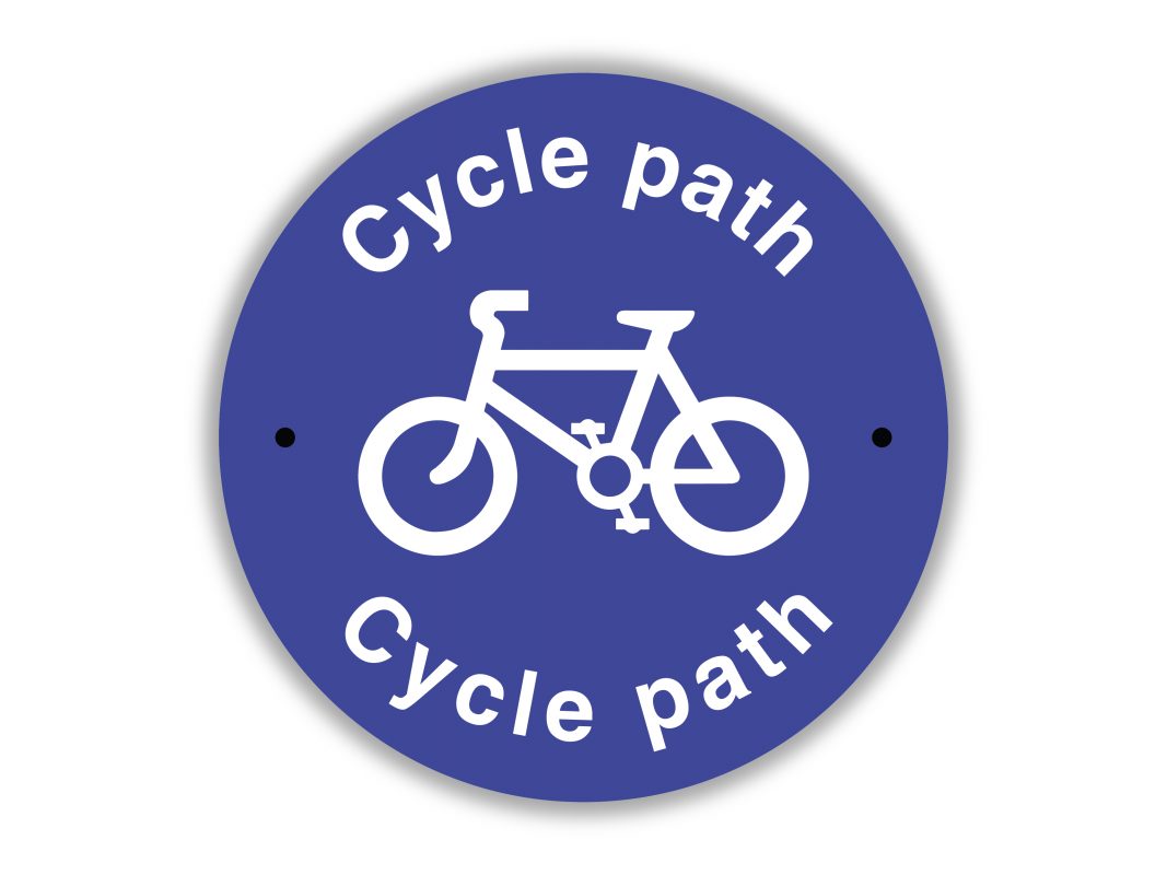Cycle Path Blue Waymarker sign | Imprint Signs & Graphics