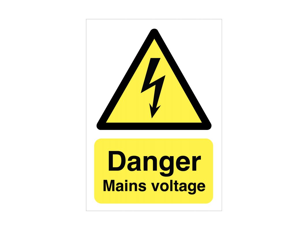Danger Mains Voltage Sign | Imprint Signs & Graphics