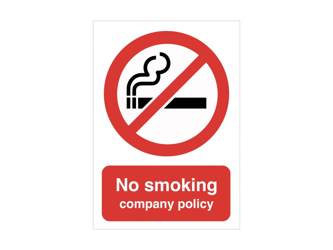 No Smoking Company Policy Sign | Imprint Signs & Graphics