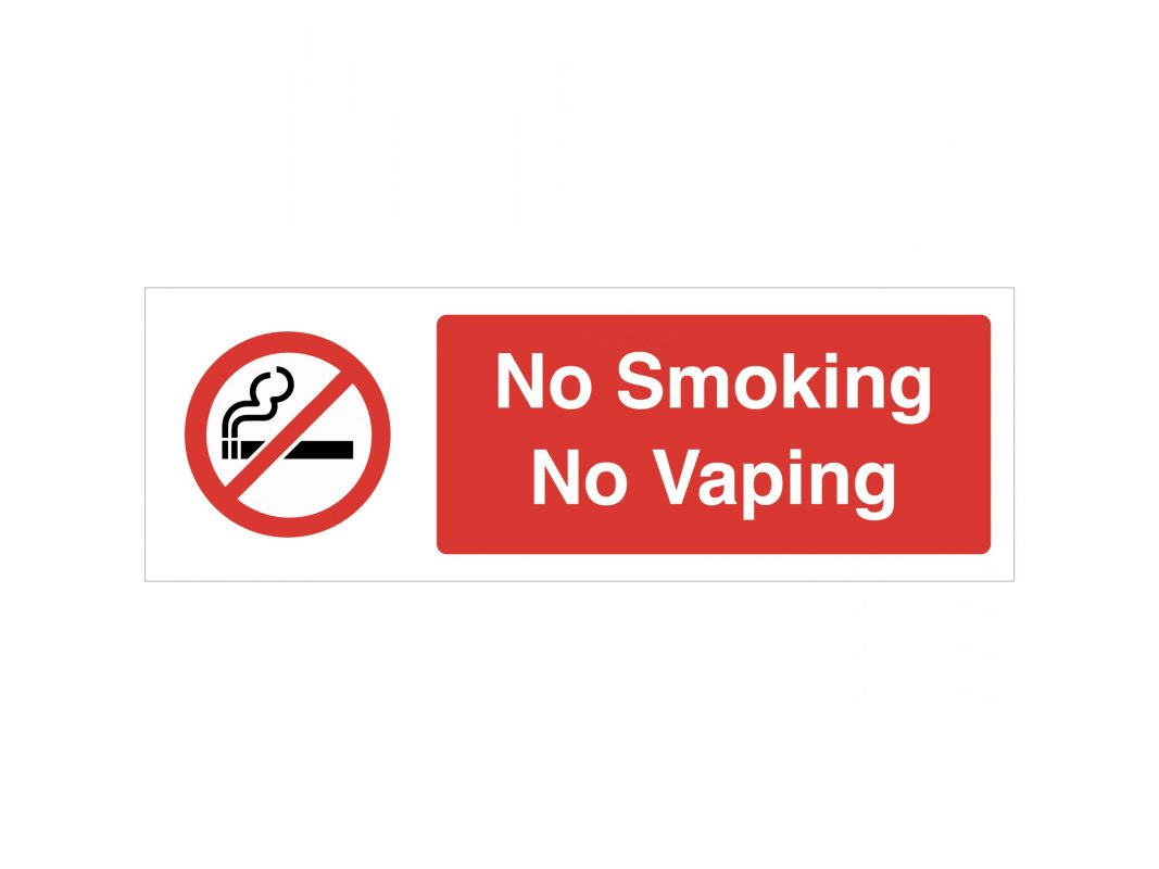No Smoking No Vaping Sign Landscape | Imprint Signs & Graphics