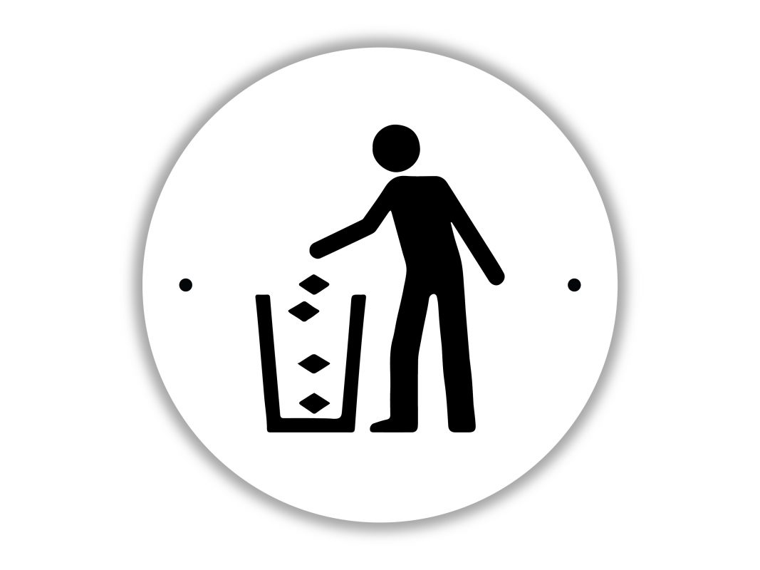 Place Litter in Bins Waymarker sign | Imprint Signs & Graphics