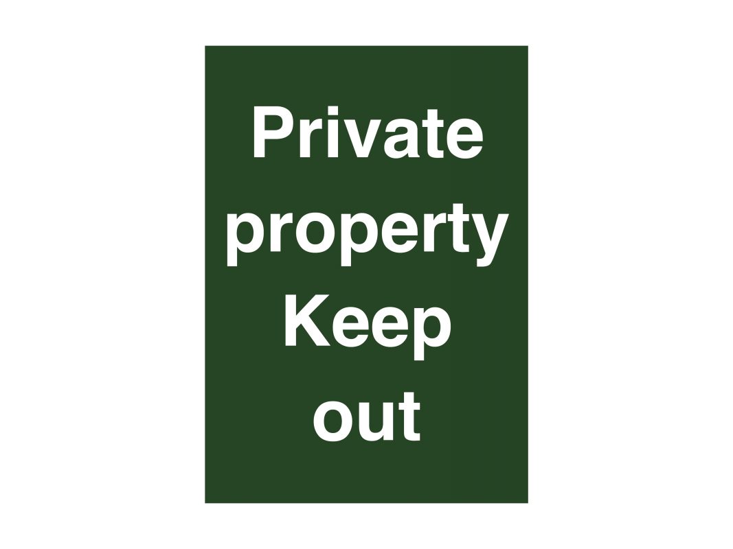 Private Property Keep Out Sign Portrait | Imprint Signs & Graphics