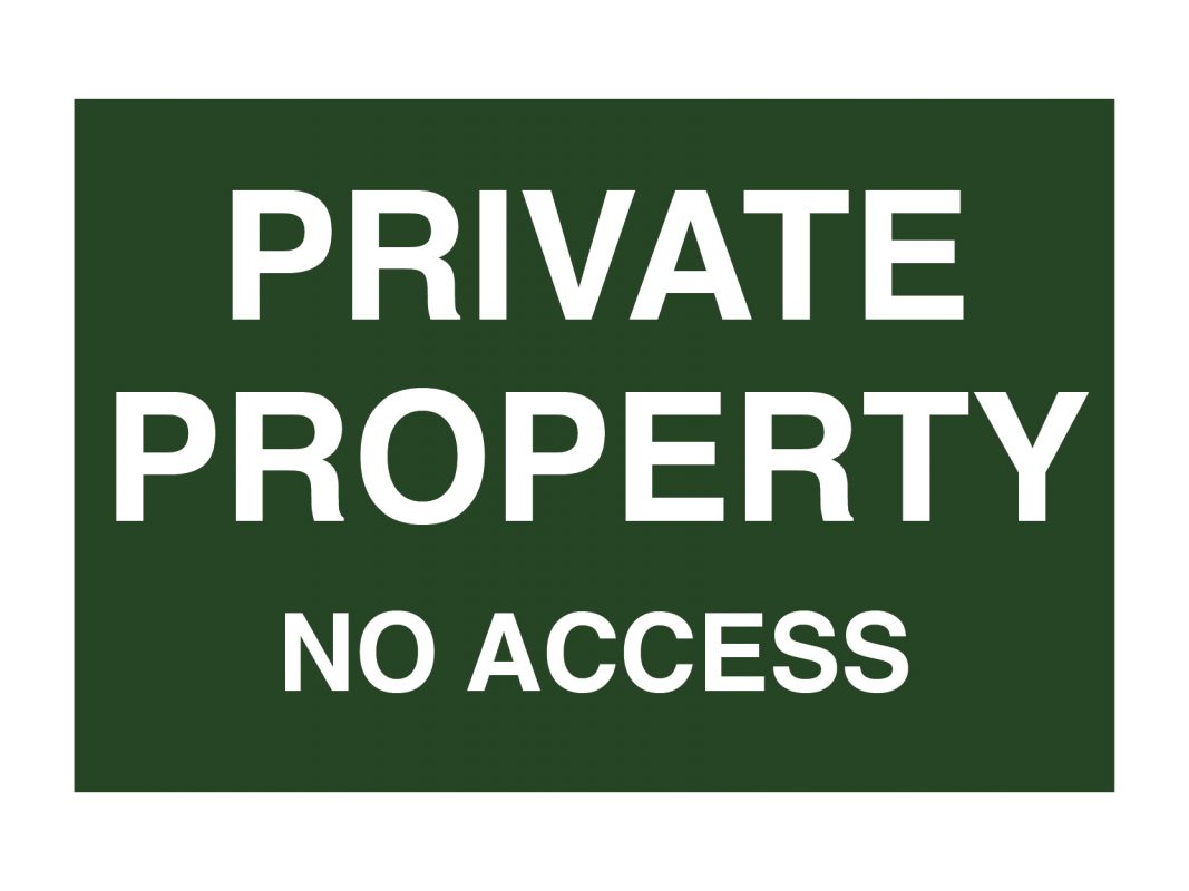 Private Property No Access Sign | Imprint Signs & Graphics
