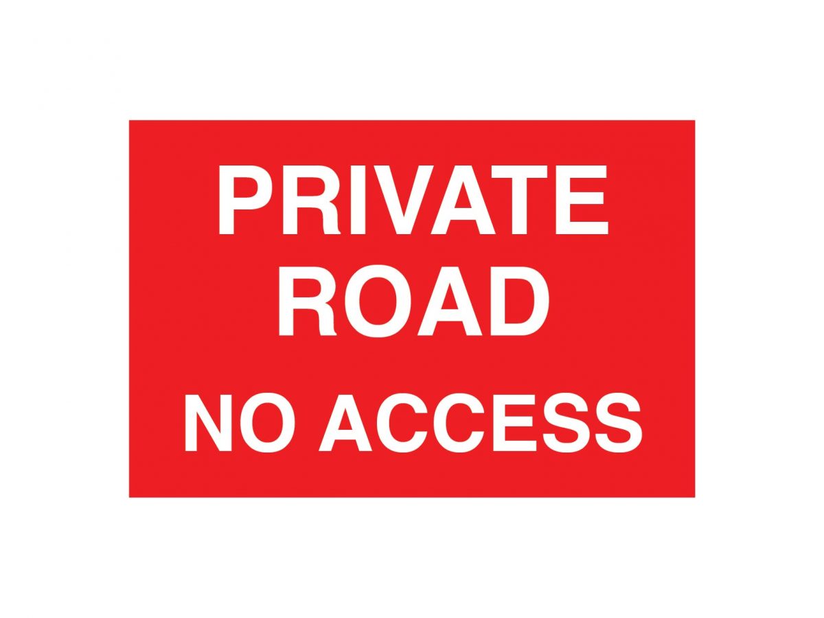 Private Road No Access Sign | Imprint Signs & Graphics
