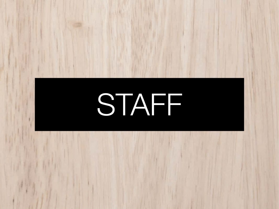 Staff Sign Midnight Black Landscape | Imprint Signs & Graphics