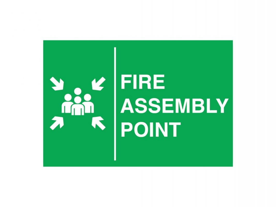 Fire Assembly Point Sign Landscape | Imprint Signs & Graphics