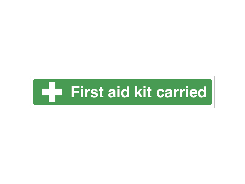 First Aid Kit Carried Sign | Imprint Signs & Graphics