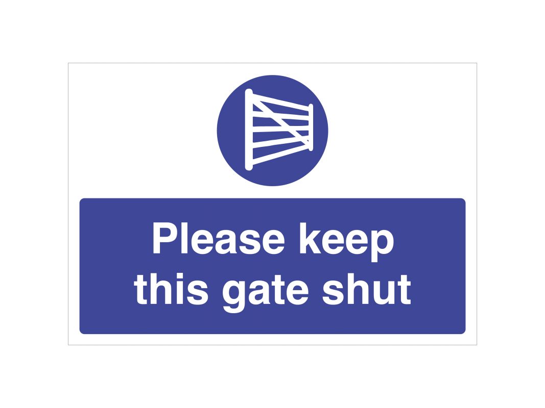 Keep Gate Shut Sign | Imprint Signs & Graphics