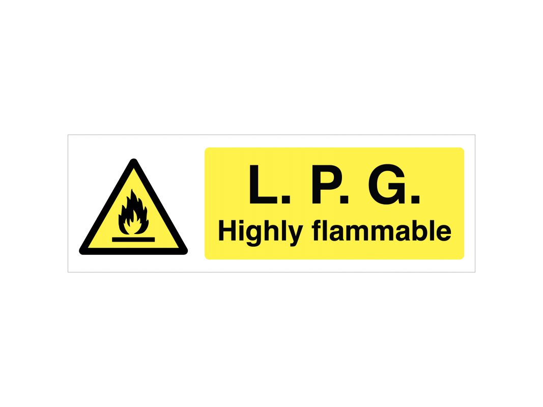 LPG Highly Flammable Safety Sign | Imprint Signs & Graphics