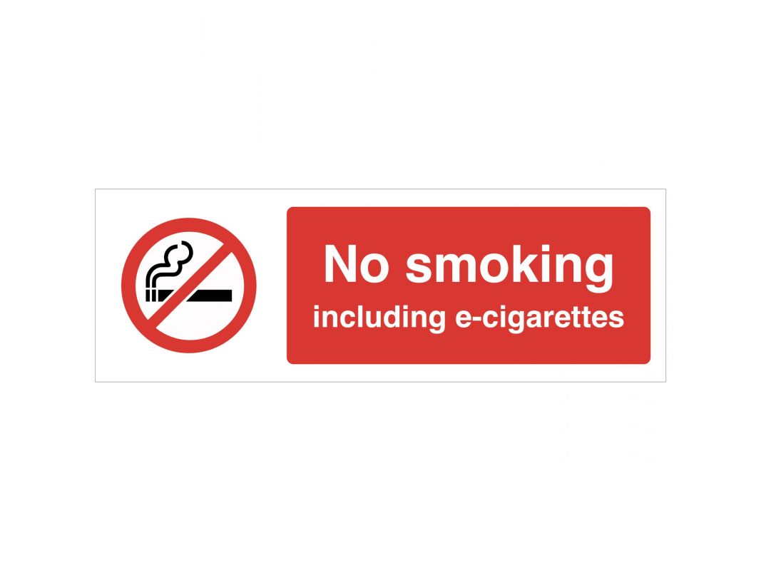 No Smoking Including E-Cigarettes Sign | Imprint Signs & Graphics
